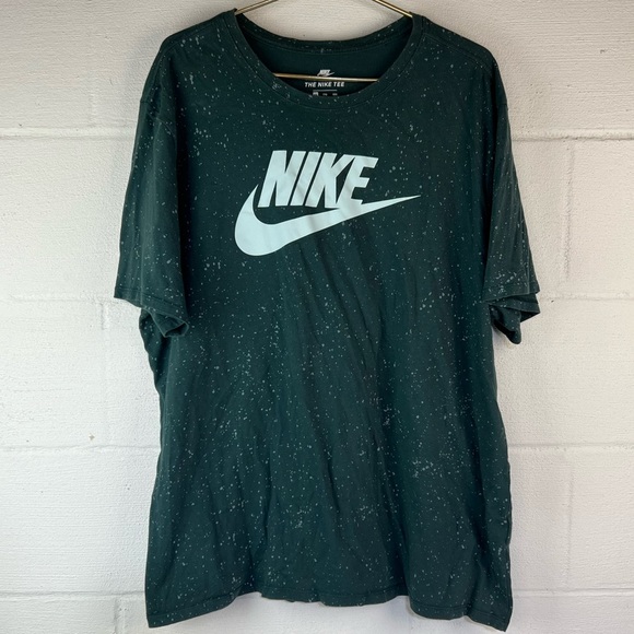 Nike | Tops | Nike Teal Logo Tshirt Xxl | Poshmark